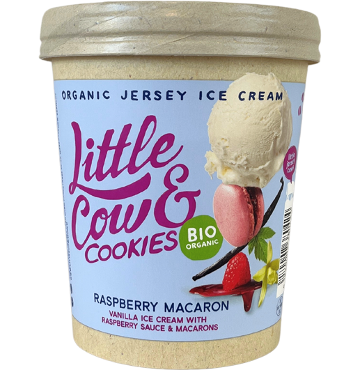 Raspberry macaron - Little Cow Cookies - Little Cow Cookies